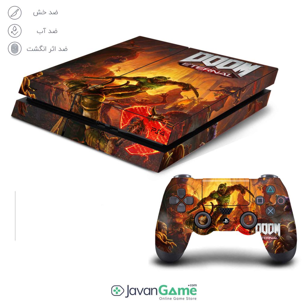 خرید اسکین PS4 Fat طرح DOOM ETERNAL - جوان گیم