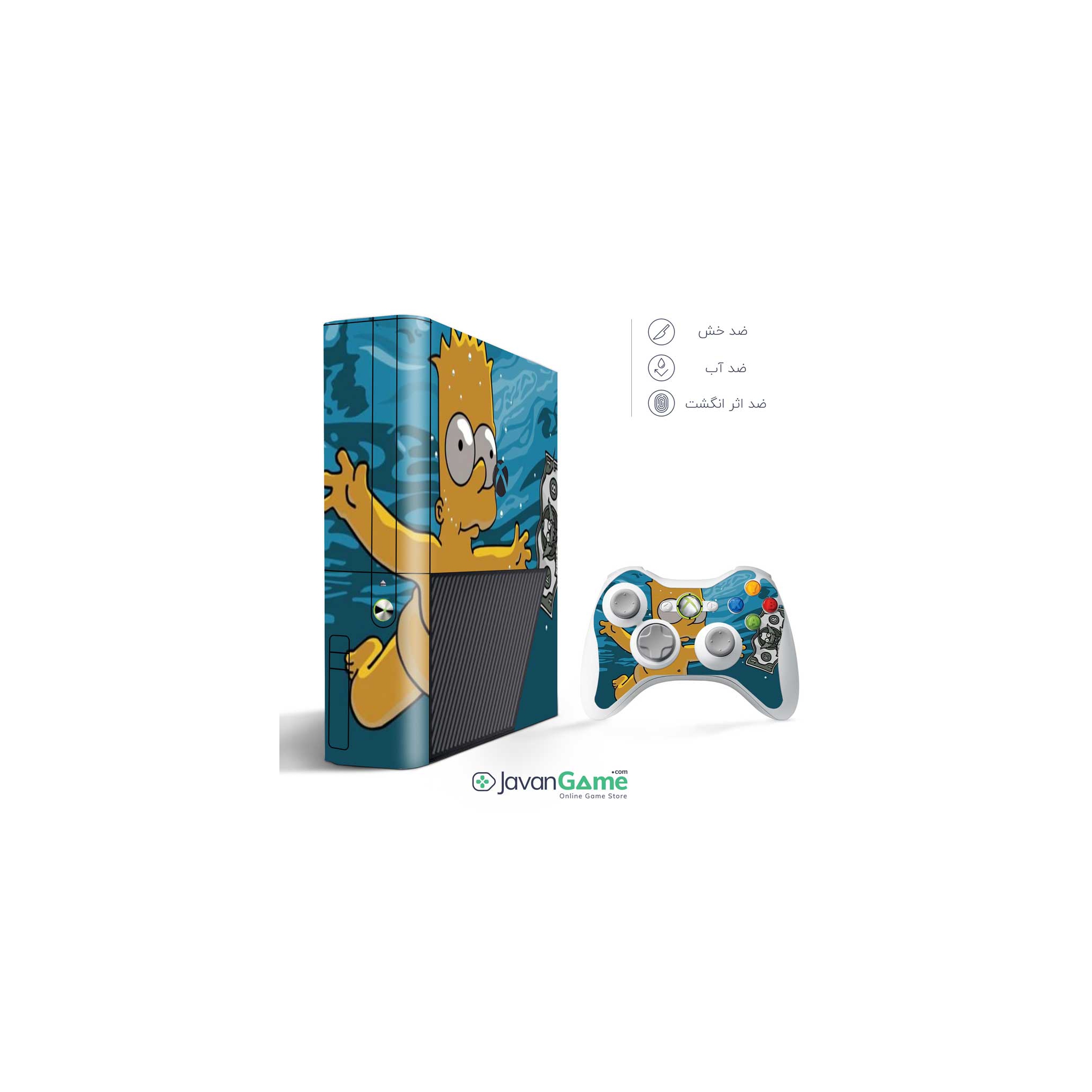خرید اسکین Xbox 360 Super Slim طرح SIMPSONS - جوان گیم